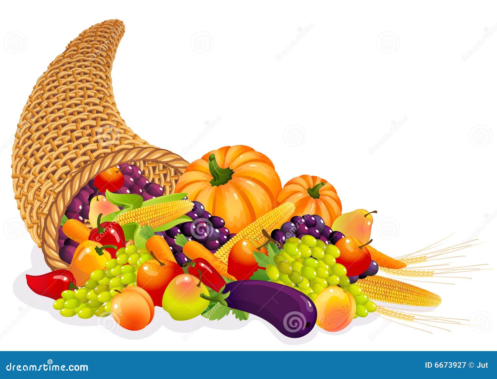 Corne d'abondance illustration de vecteur. Illustration du sain - 6673927