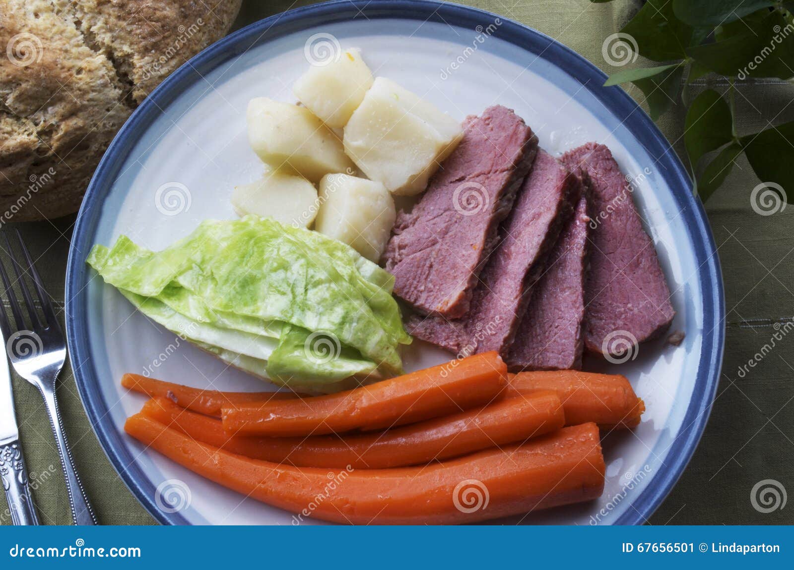 Corned Beef and Cabbage Plate Stock Image - Image of dinner ...