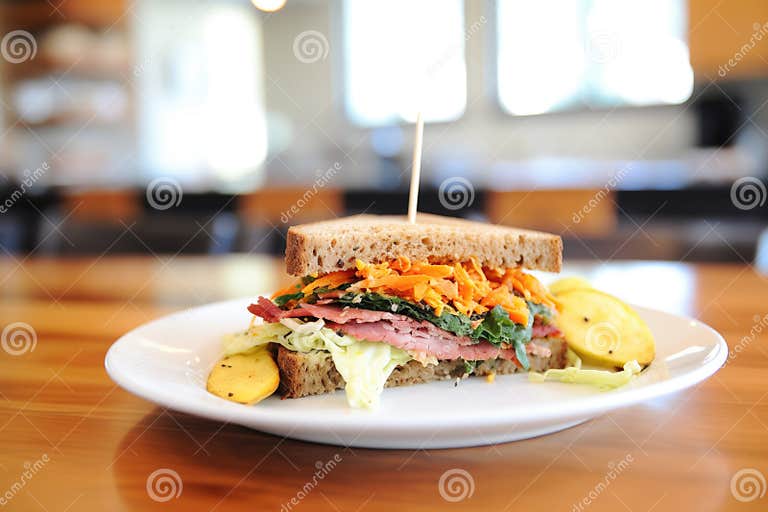 Corned Beef and Cabbage Sandwich on Rye Bread Stock Photo - Image of ...