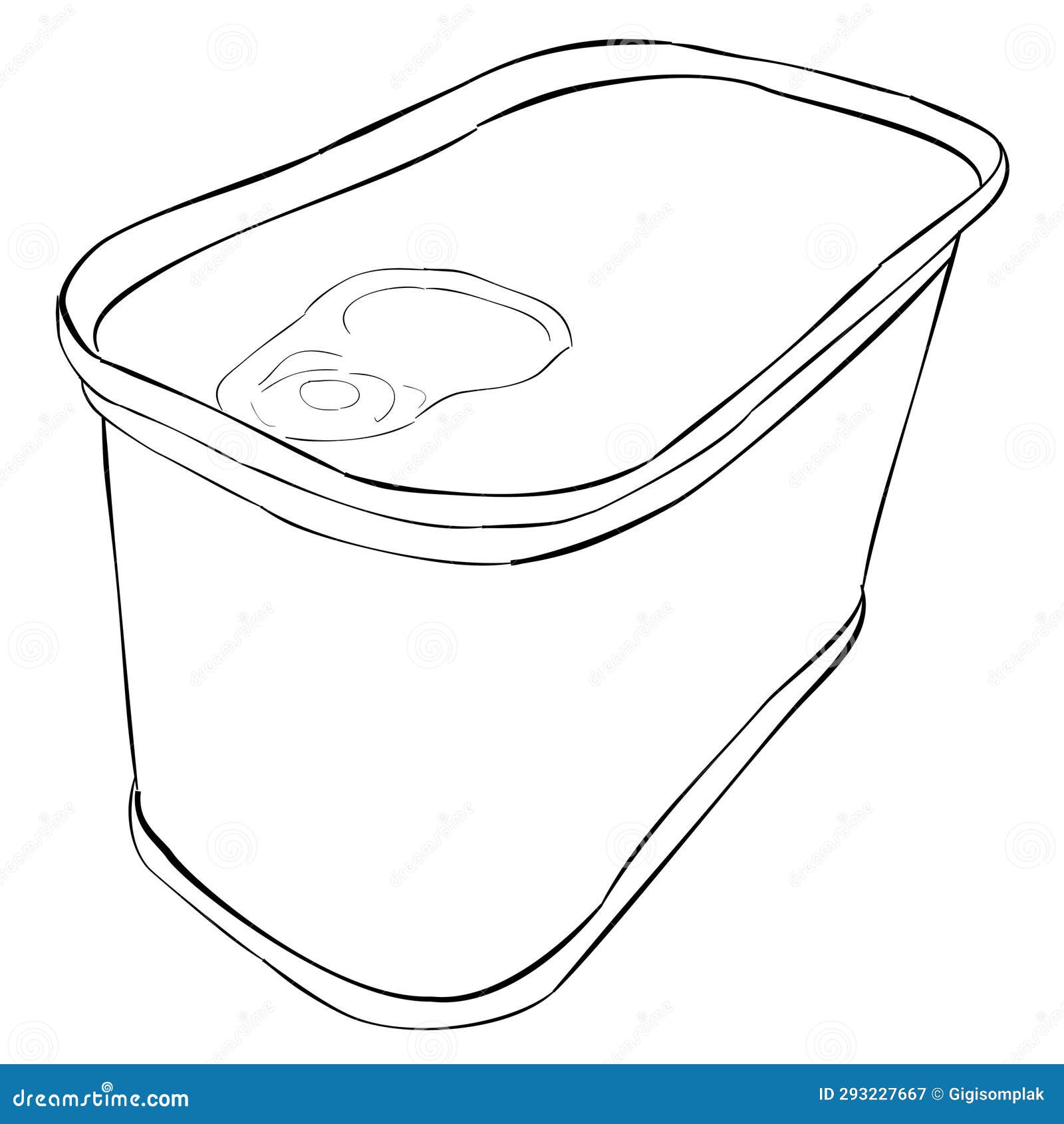 Corned Beef Can, Simple Vector Hand Draw Doodle Sketch at White Stock ...