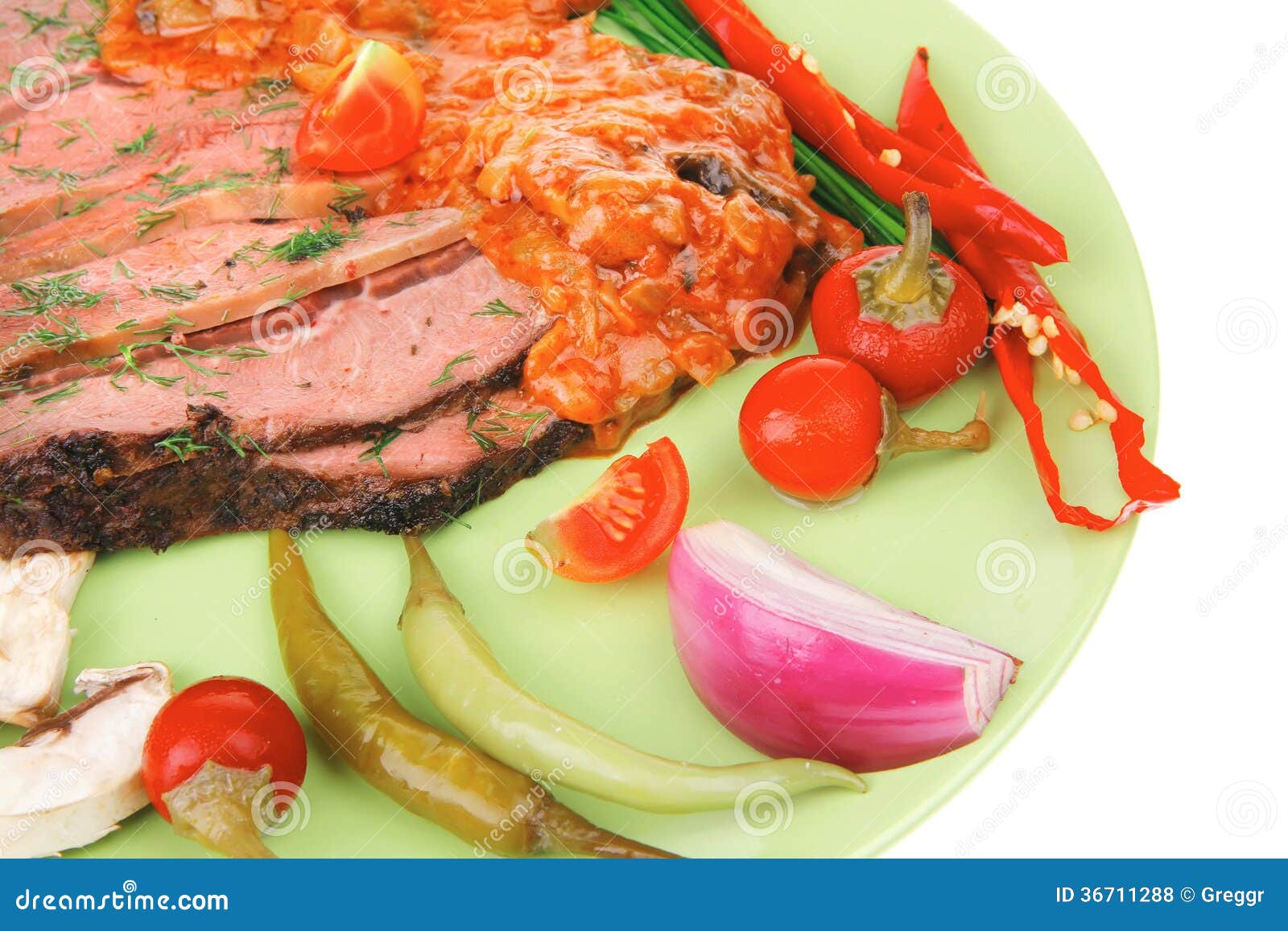 Corned Beef on Plate with Vegetables Stock Photo - Image of baked ...