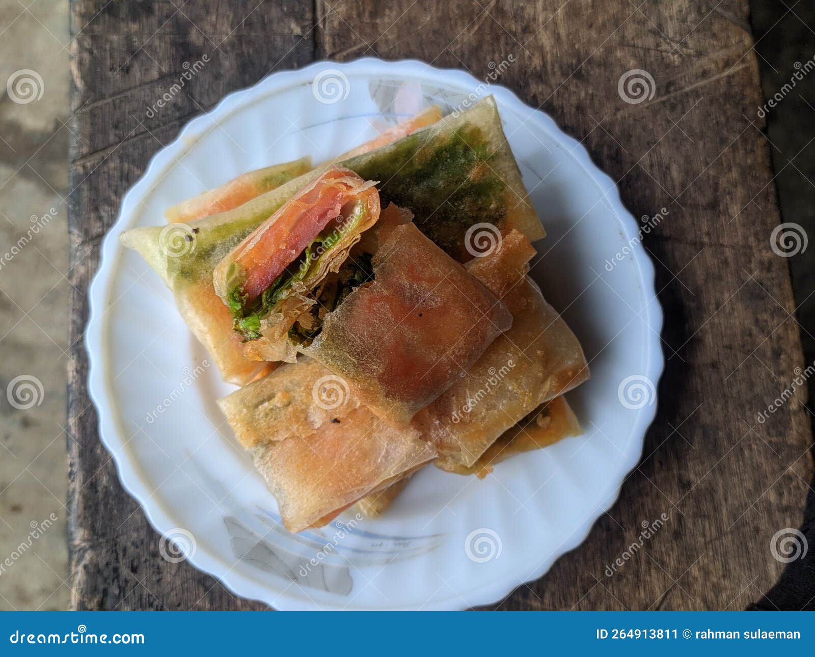 Corned beef spring rolls stock image. Image of spring - 264913811