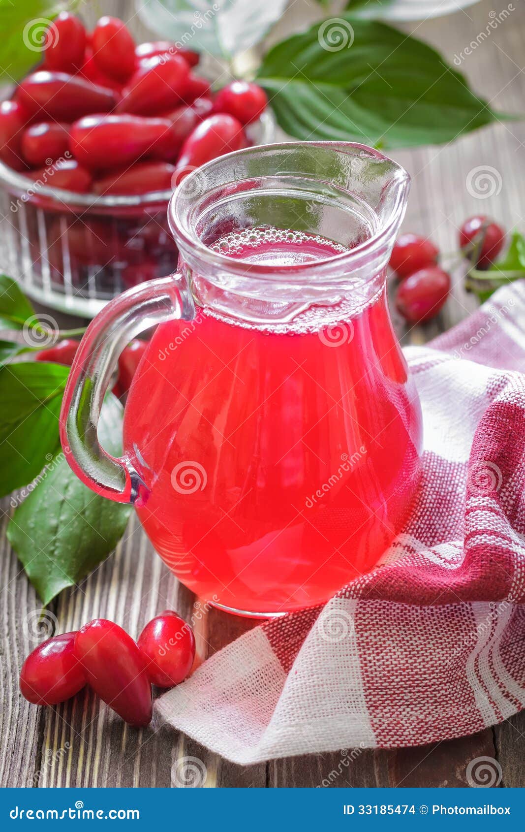 Cornel juice stock photo. Image of bright, berry, natural - 33185474
