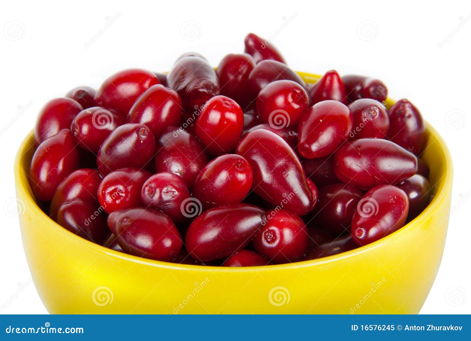 Cornelian cherries stock image. Image of isolated, healthy - 16576245
