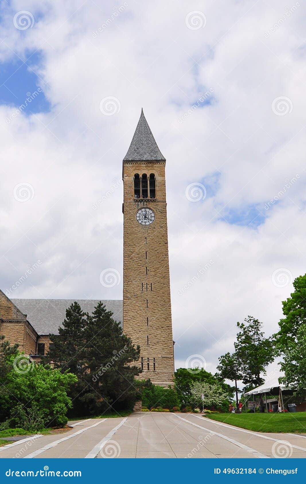 Cornell Bell tower stock photo. Image of chimney, higher - 49632184