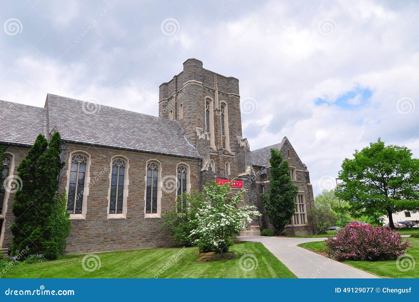 Cornell Campus building stock image. Image of higher - 49129077