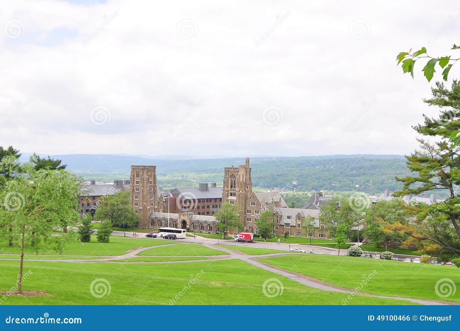 Cornell Campus landscape stock photo. Image of college - 49100466