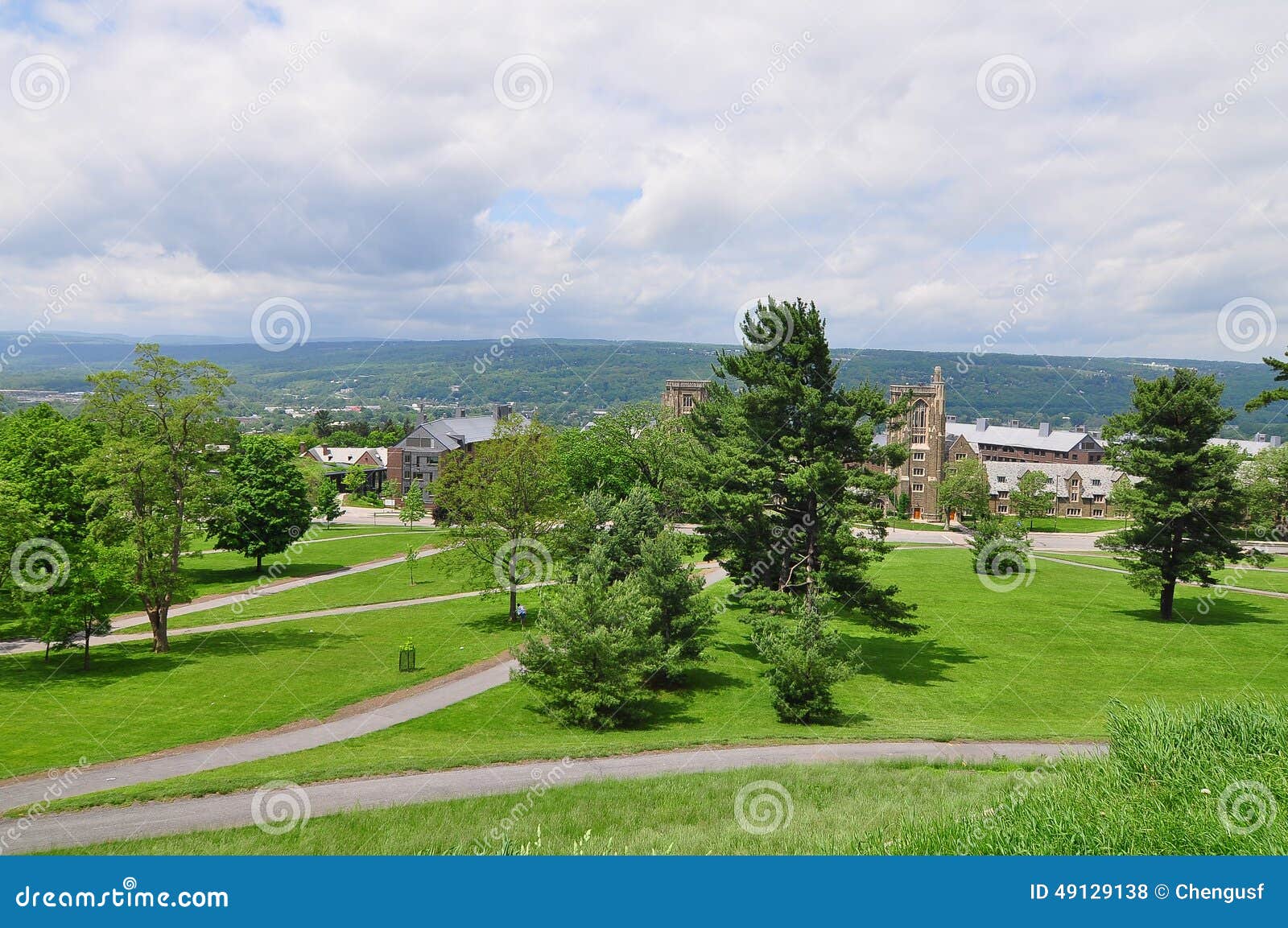 Cornell Campus landscape stock photo. Image of landscape - 49129138