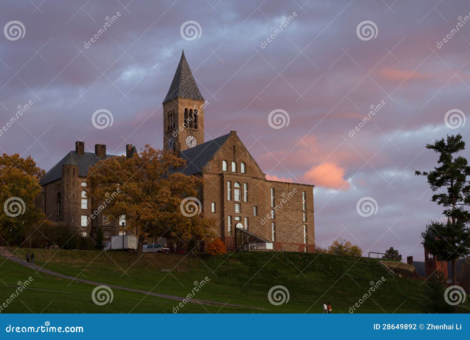 Cornell University S Uris Library Stock Photo - Image of grass, cloud ...