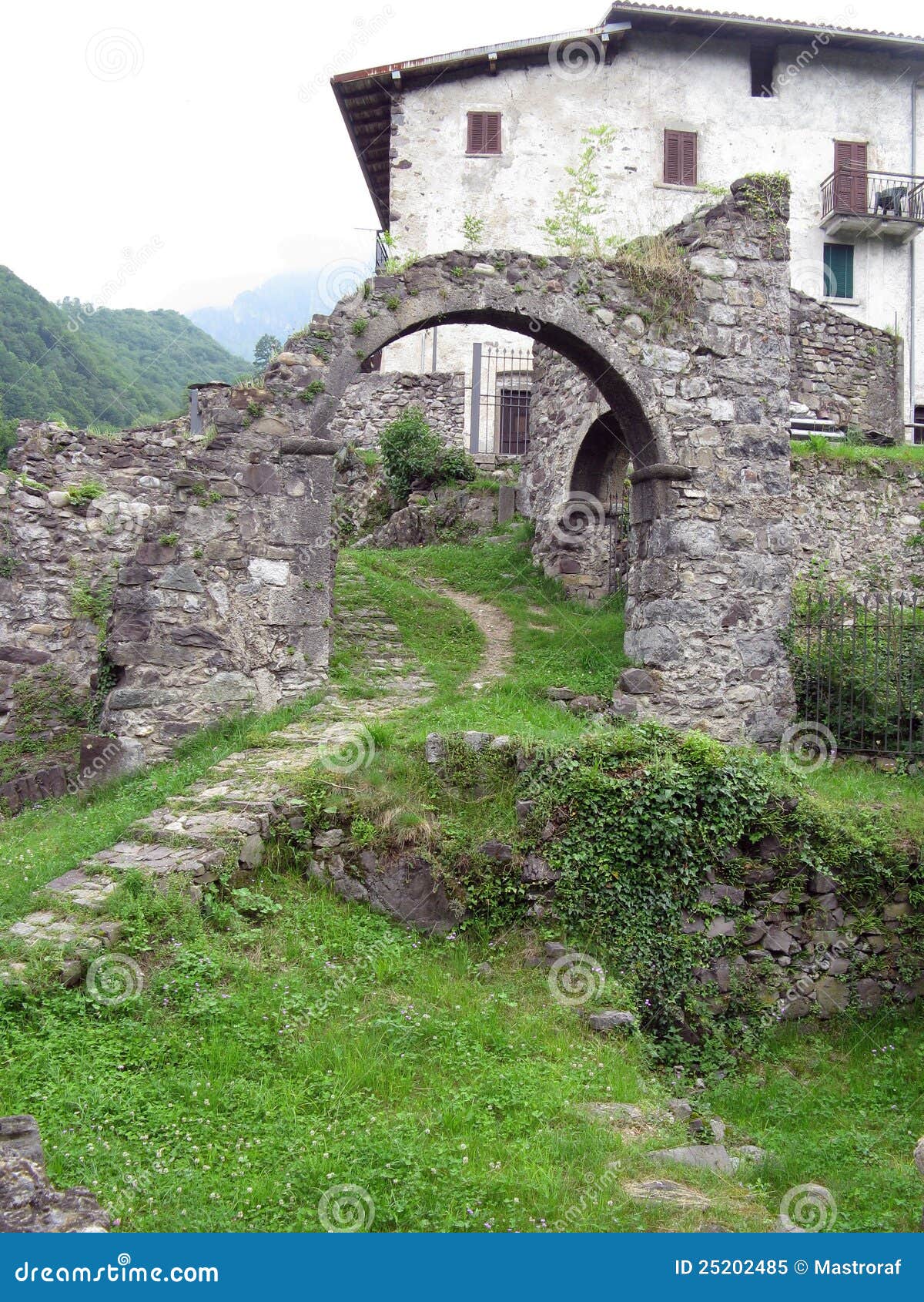 Cornello dei Tasso stock image. Image of brick, cornello - 25202485