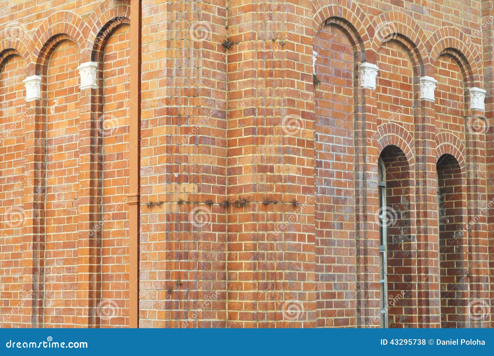 Corner of Ancient Brick Building Stock Photo - Image of architecture ...