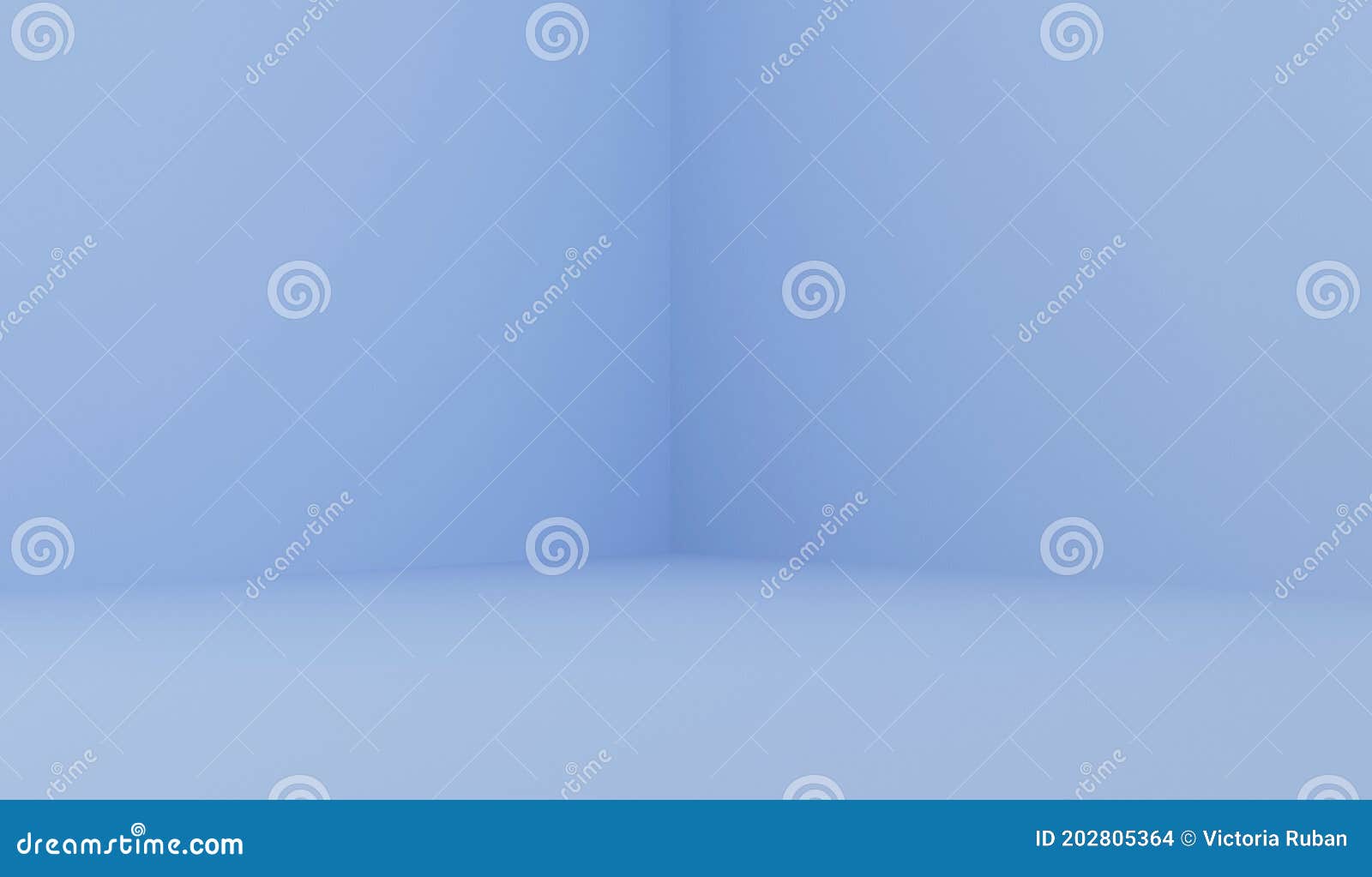Corner of Blue Room in the 3d. Blue Background Stock Illustration ...