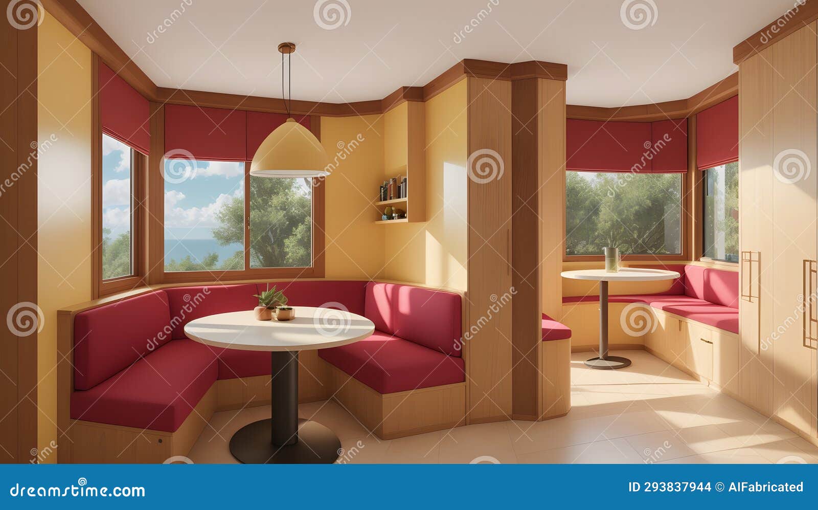 In One Corner Of The Booth A Table Is Set Up With Old Photos And ...