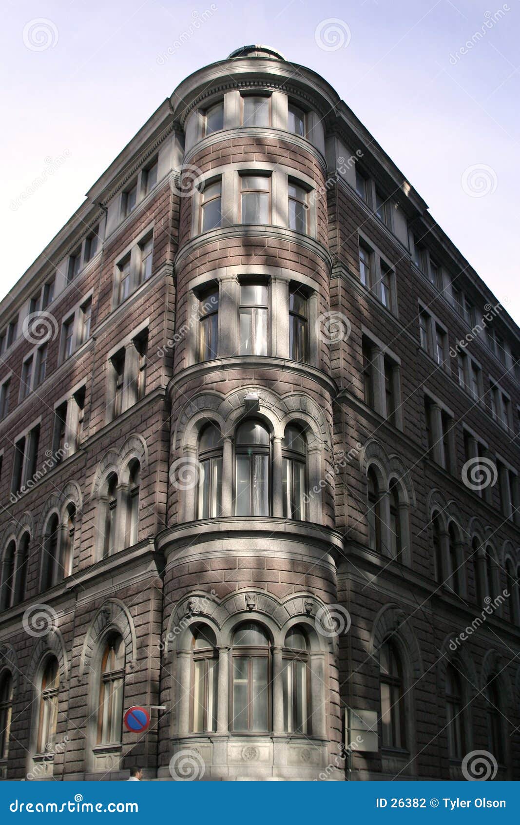 Corner Brick Building stock photo. Image of build, city - 26382