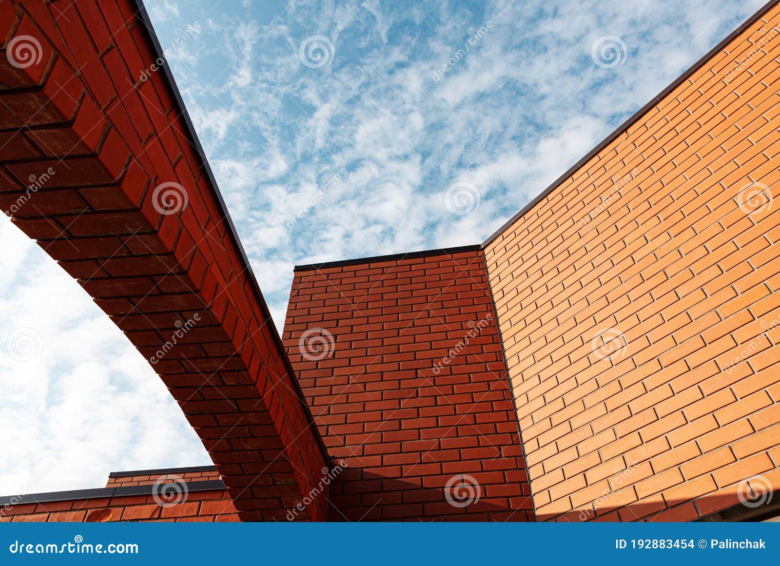 Corner of a brick building stock photo. Image of wall - 192883454