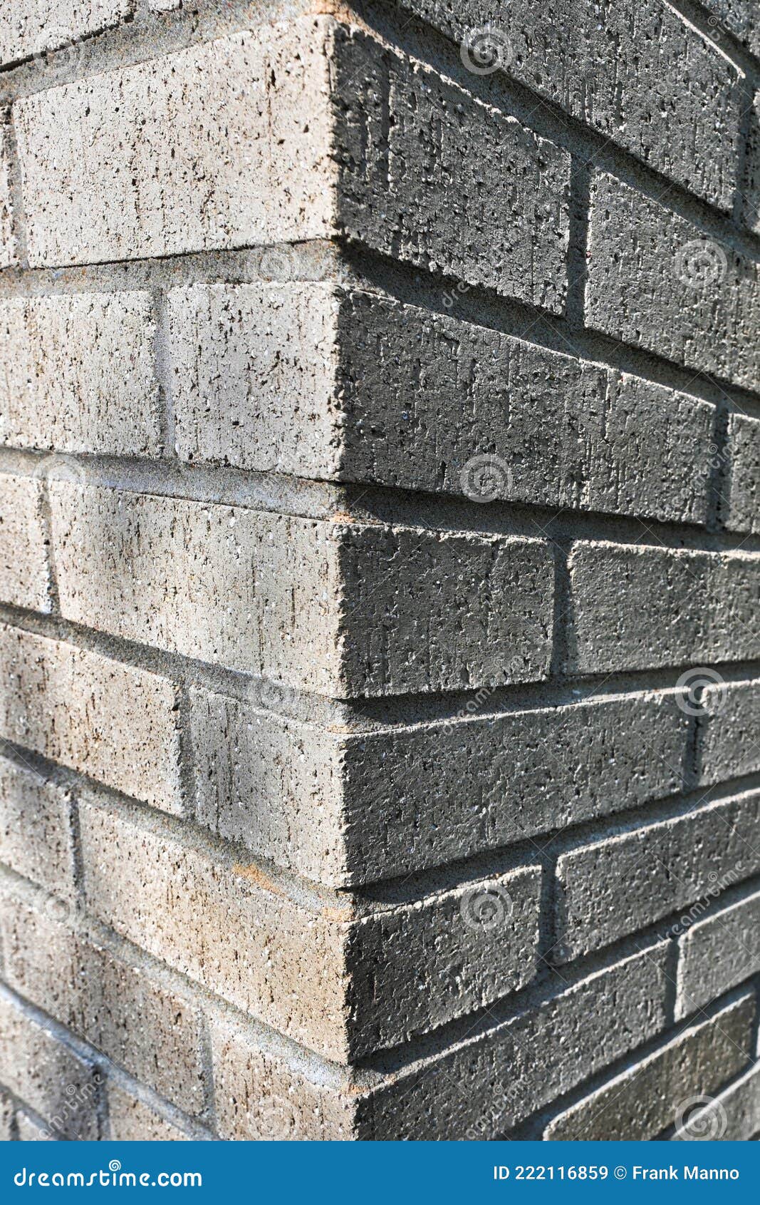 Corner of Brick Wall - Cement and Texture Stock Image - Image of stack ...