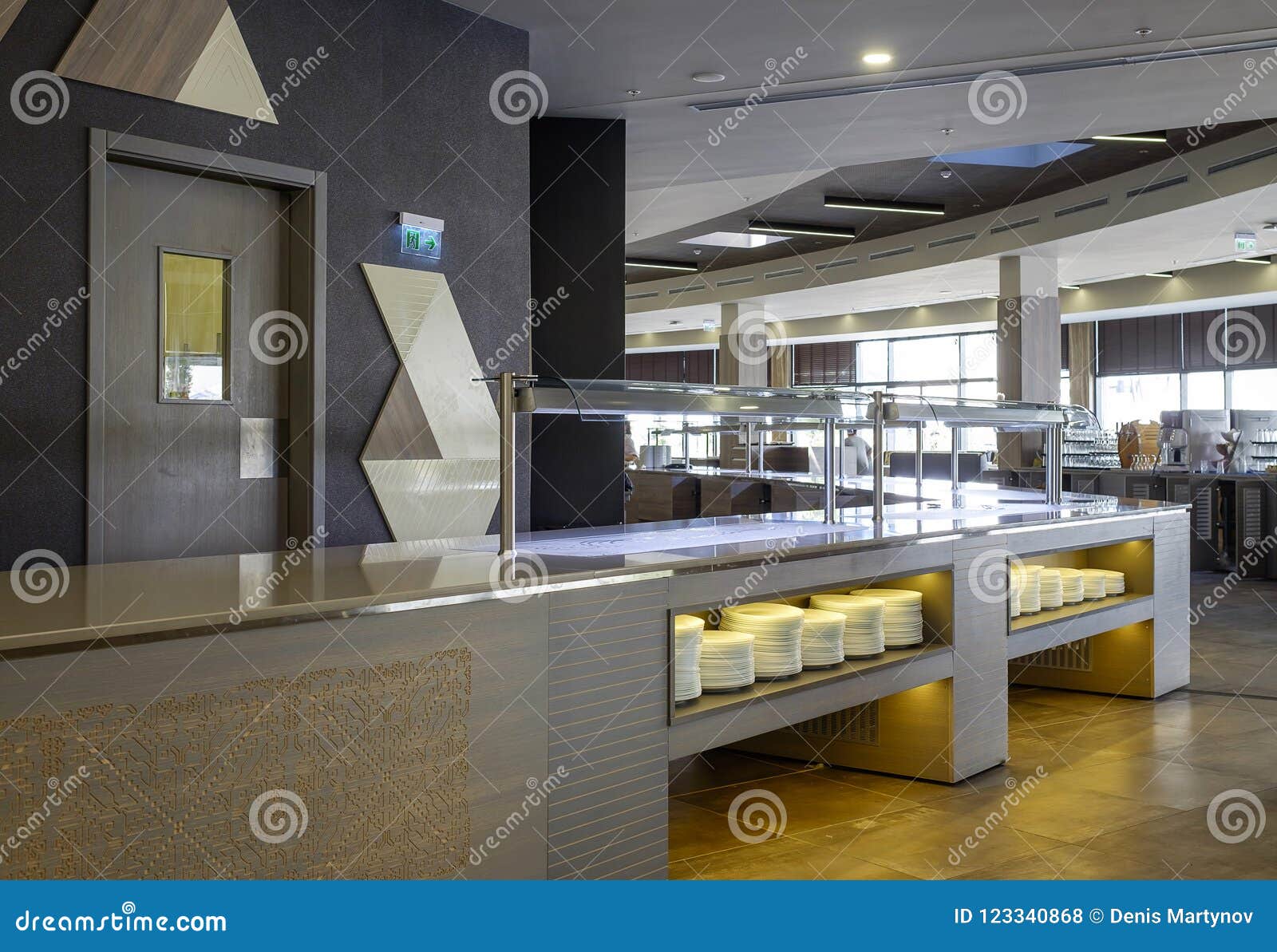 Corner with Buffet in Main Restaurant 1 Stock Photo - Image of estate ...