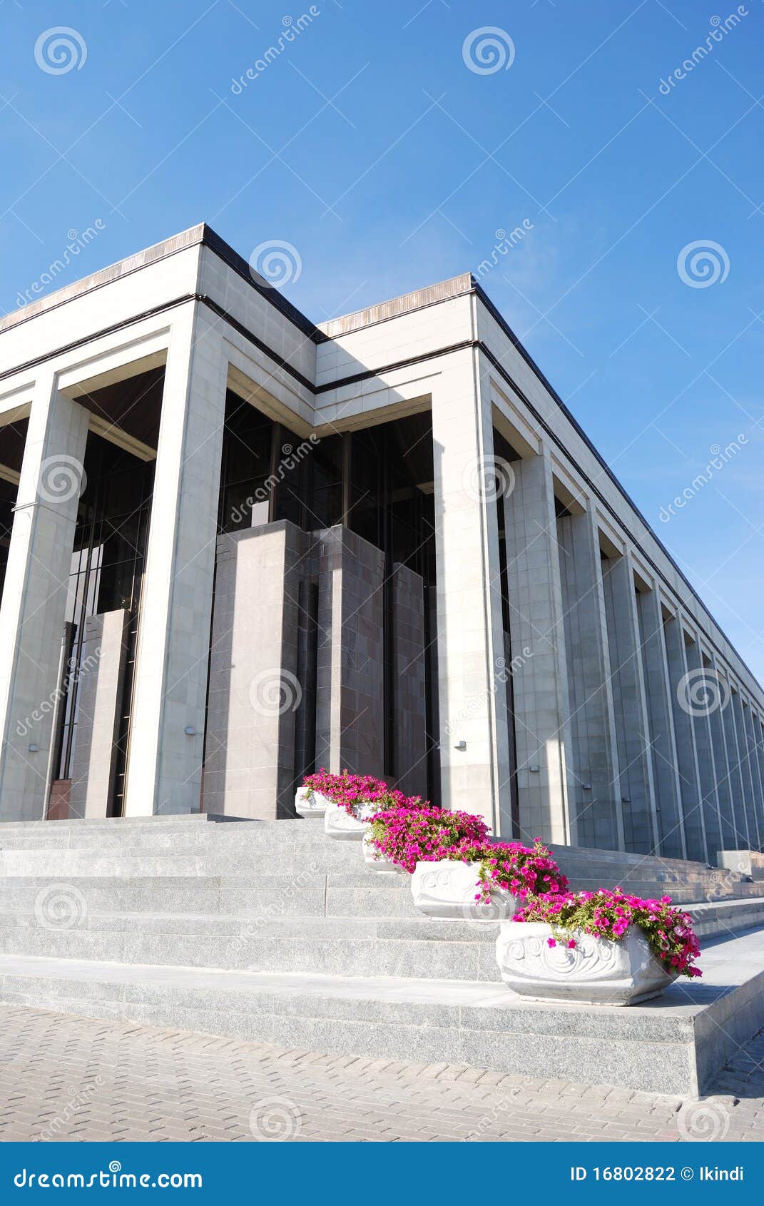 Corner of a building stock photo. Image of column, glass - 16802822