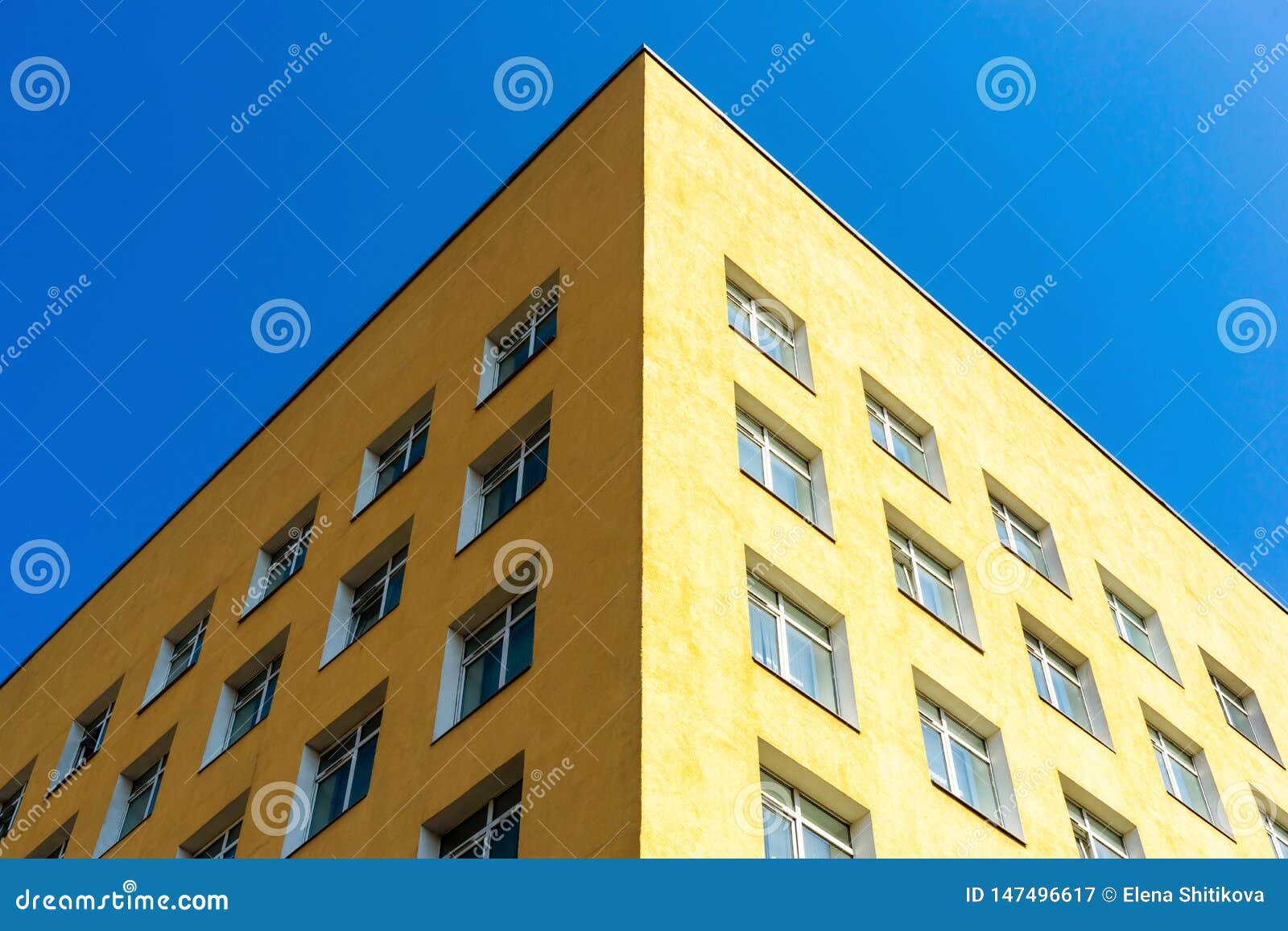 The Corner of the Building Against the Sky. the Architecture of the ...