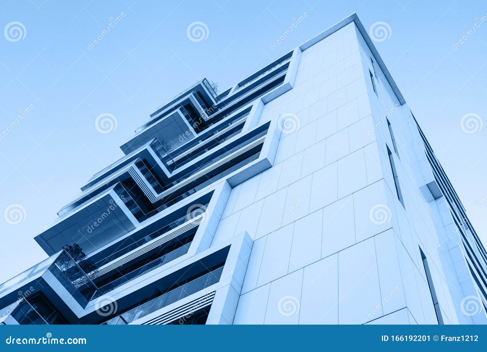 The corner of the building stock image. Image of construction - 166192201