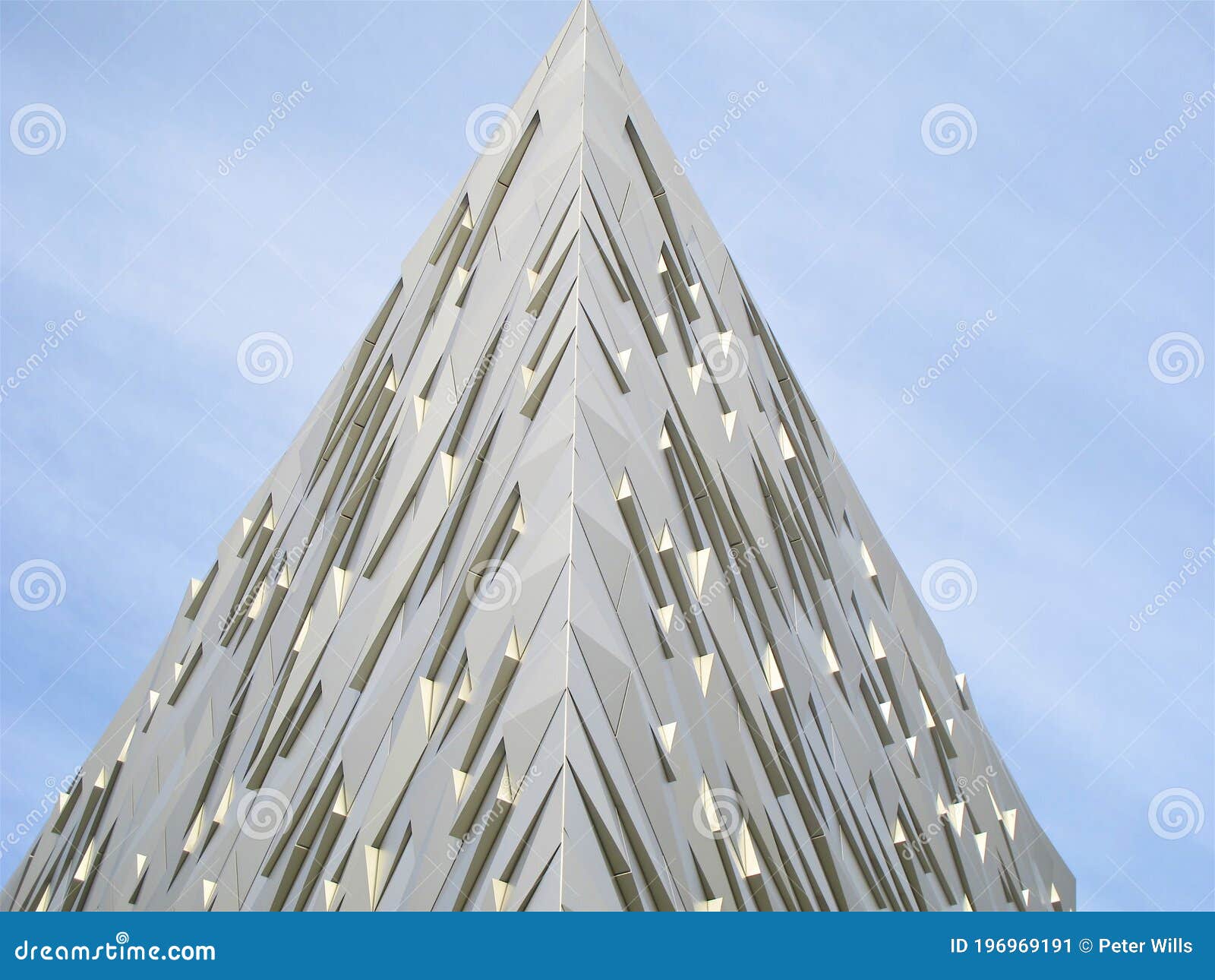 Pointed Corner of a Building Stock Image - Image of corner, graphic ...