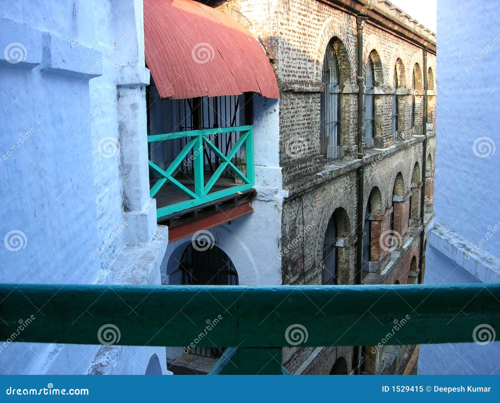 A corner in cellular jail stock image. Image of nation - 1529415