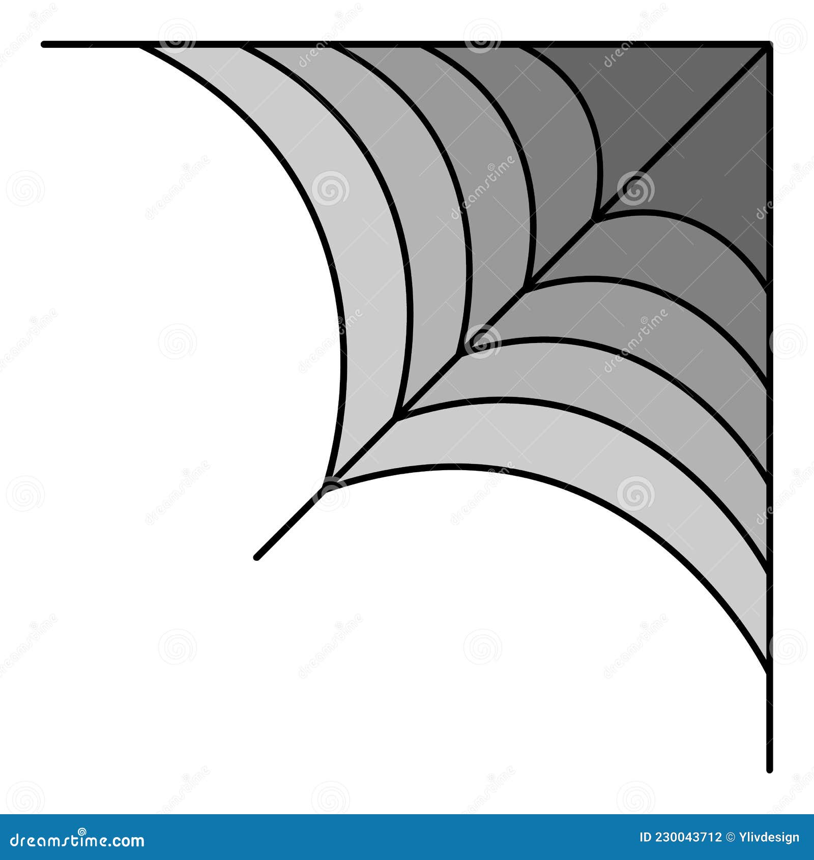 Corner Cobweb Icon Color Outline Vector Stock Vector - Illustration of ...