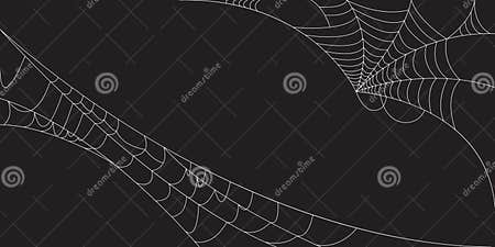 Corner Cobweb, Isolated on Black, Transparent Background. Spiderweb for ...