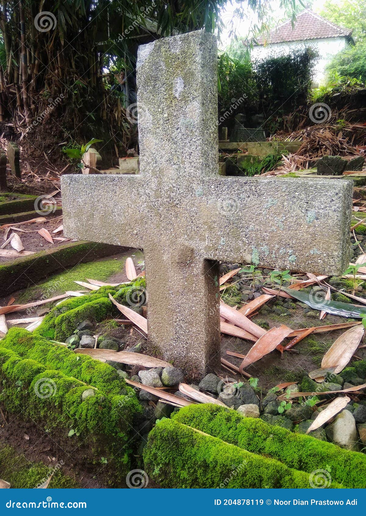 Corner from the Common Grave in the Village Stock Image - Image of ...