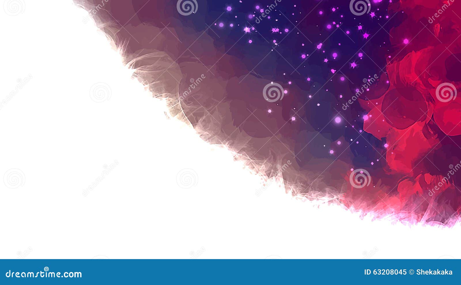 Corner Cosmic Abstract Sky. Stock Illustration - Illustration of shine ...