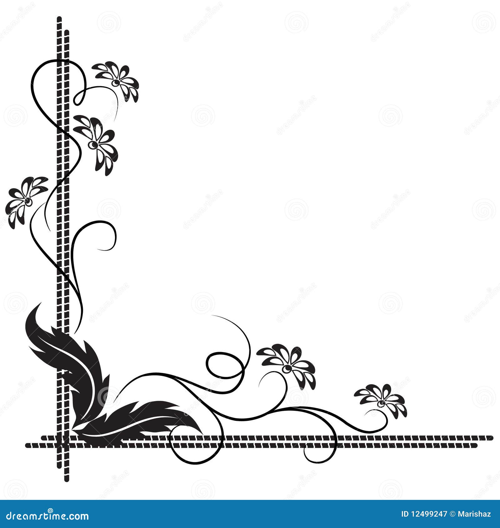 Corner decorative ornament stock vector. Illustration of abstract ...