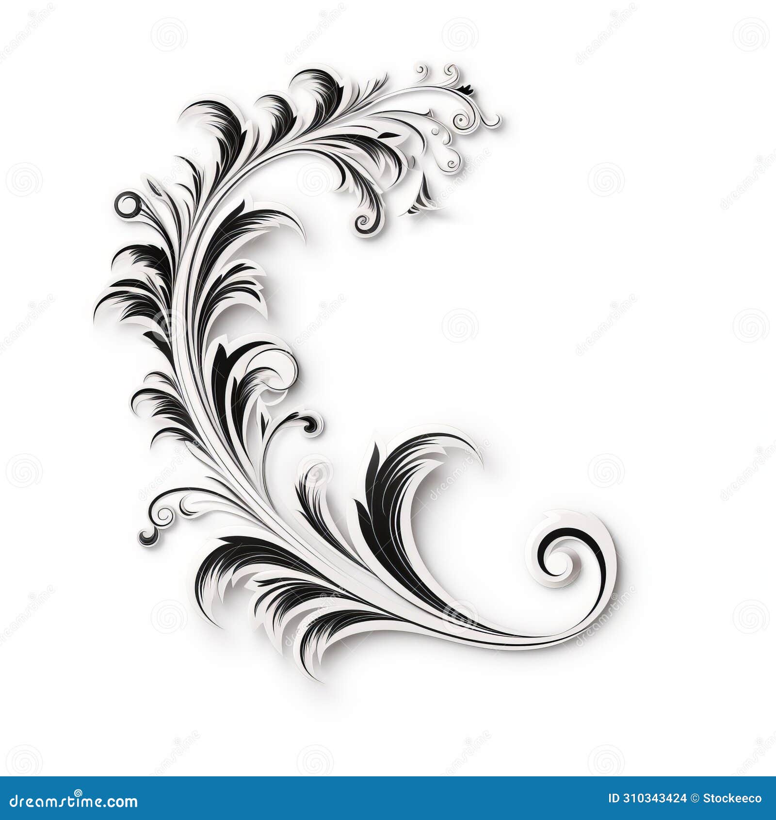 Corner Design Element on White Background Stock Illustration ...