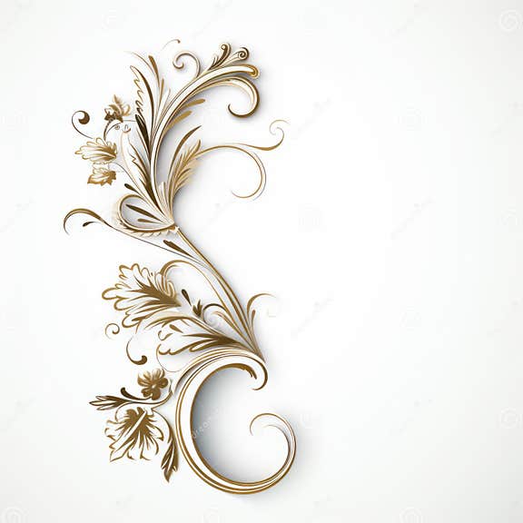 Corner Design Element on White Background Stock Illustration ...