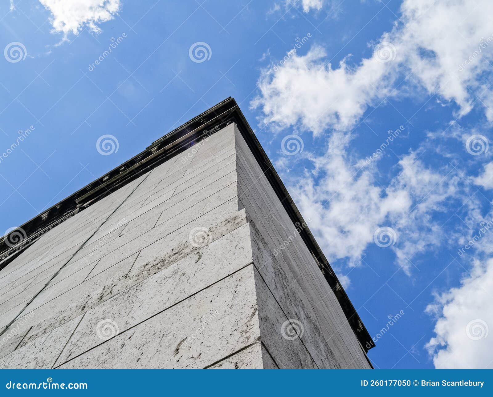 Corner Edge of Stone Block Structure in Rising Perspective Stock Photo ...
