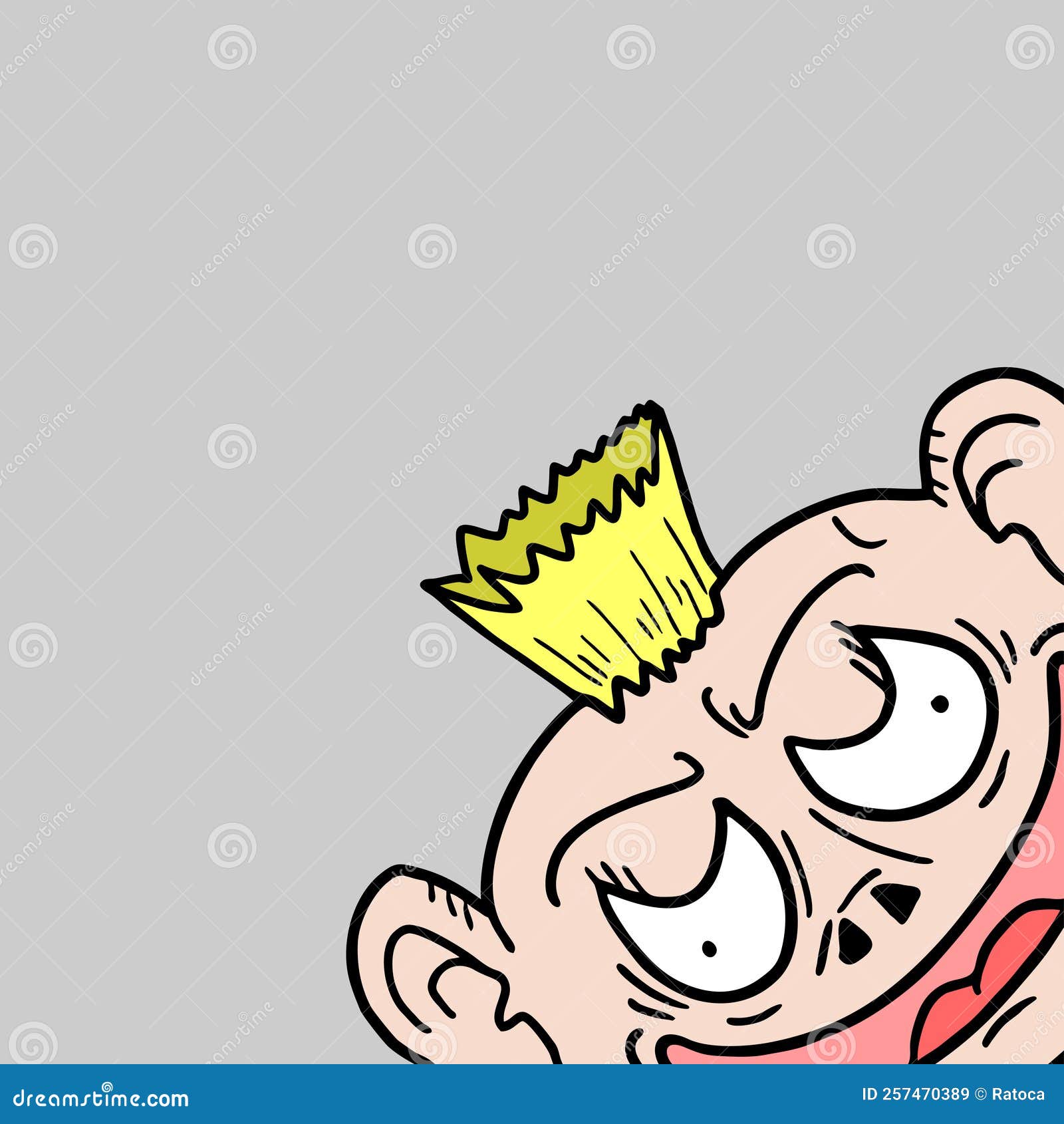 Corner face look stock vector. Illustration of discover - 257470389