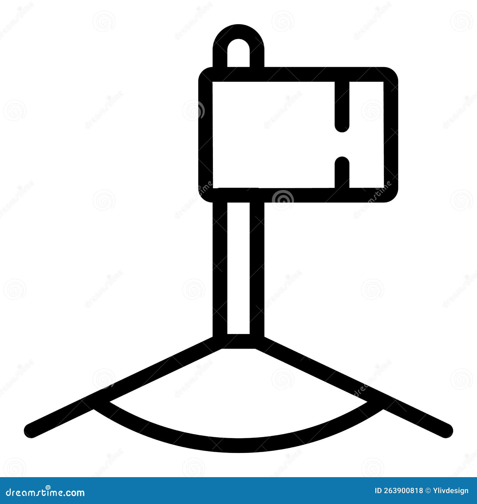 Corner Flag Icon Outline Vector. Training Team Stock Vector ...