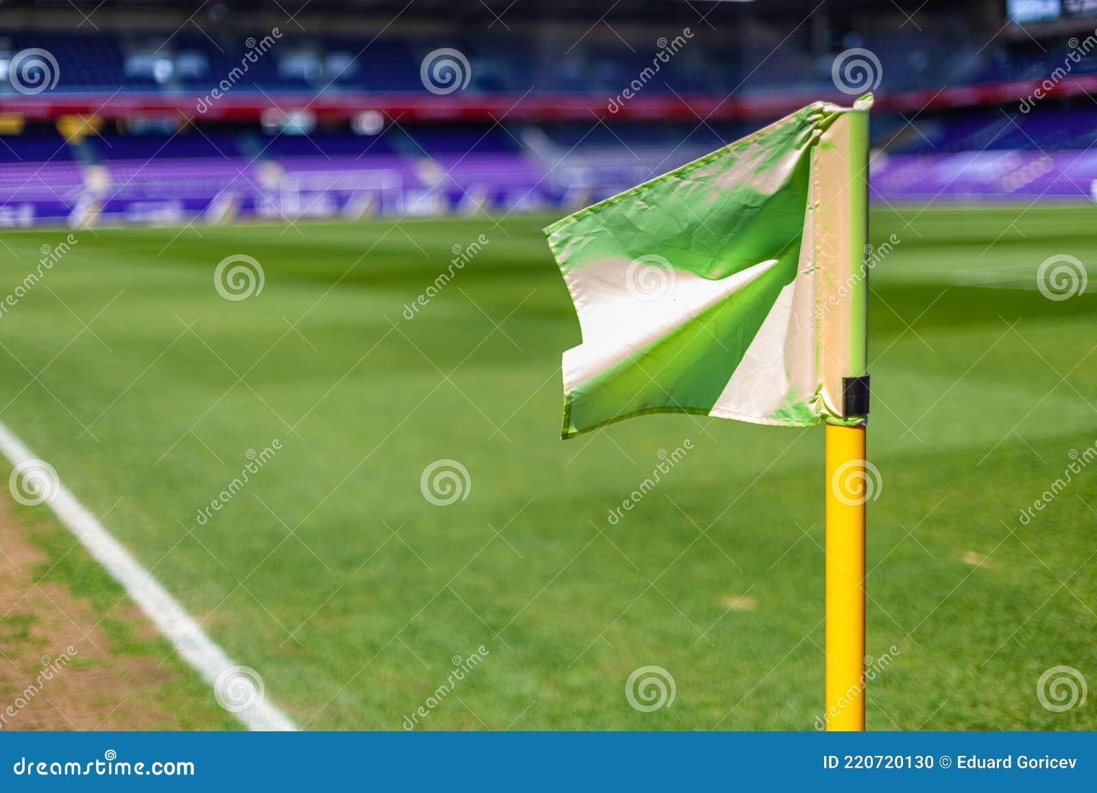 Corner Flag on Soccer Field Stock Photo - Image of competition, grass ...