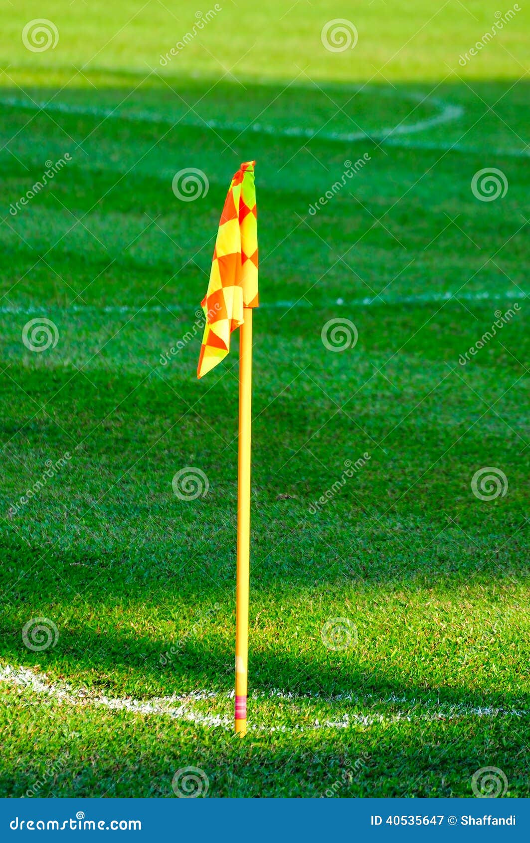 Corner Flag on a Soccer Field Stock Image - Image of corner, exercising ...