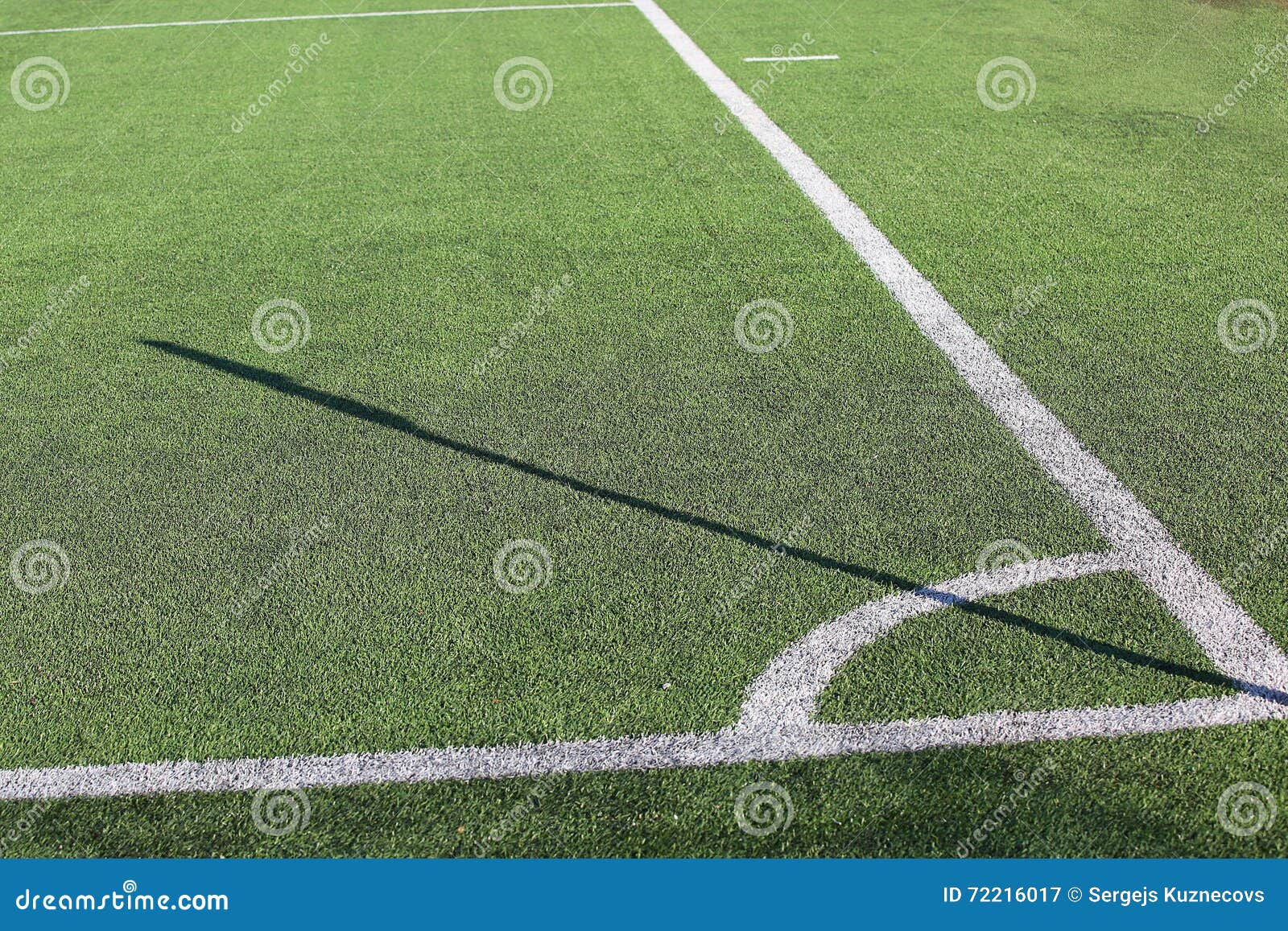 Corner of football field stock image. Image of border - 72216017