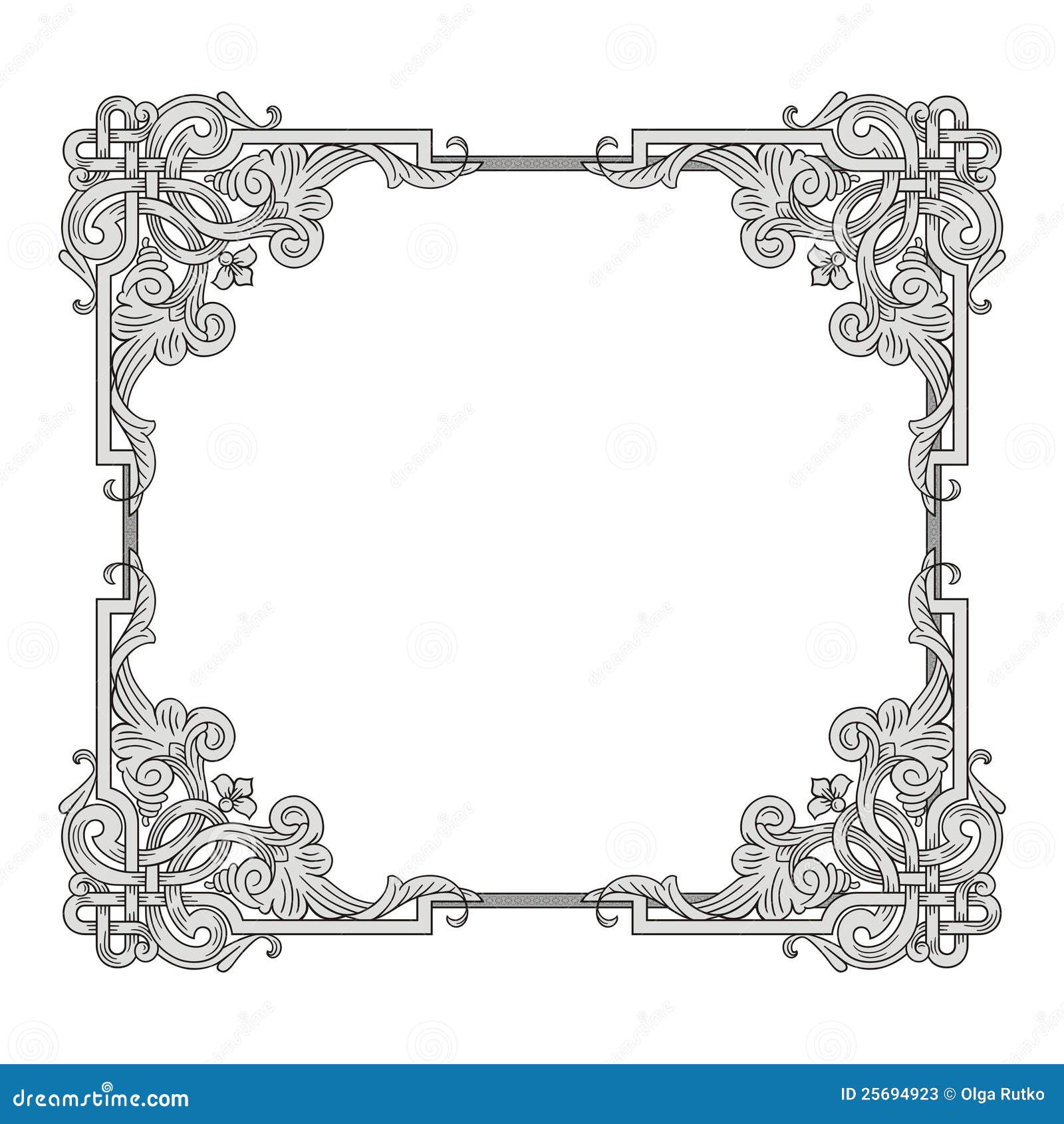 Corner frame stock vector. Illustration of border, frame - 25694923