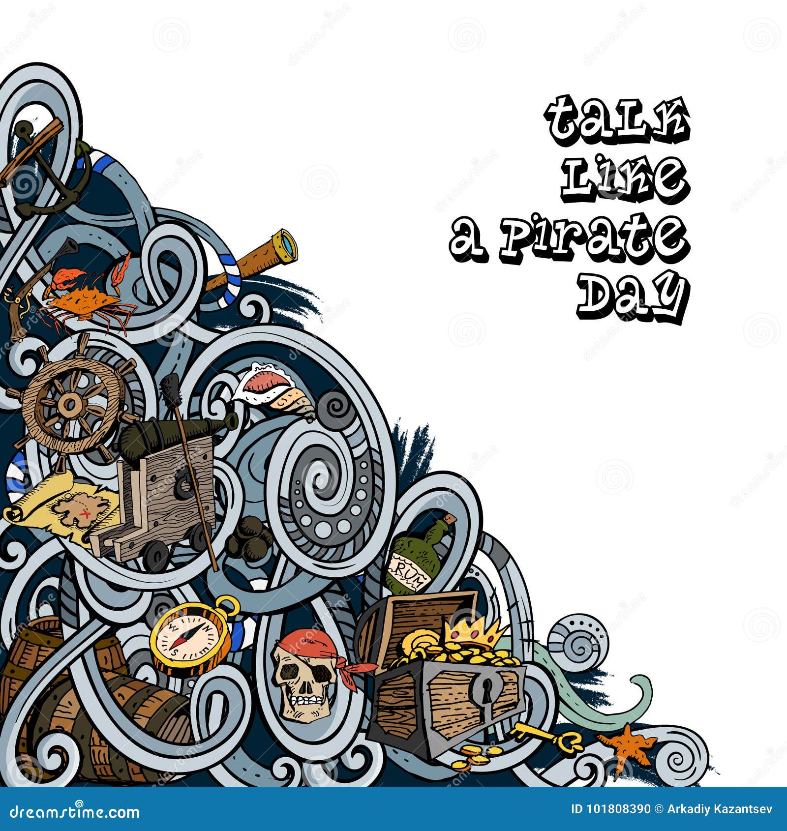 Pirate Motif Stock Illustrations – 75 Pirate Motif Stock Illustrations ...