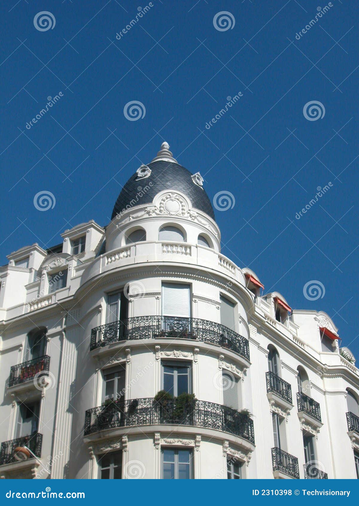 Corner of French Villa stock photo. Image of decorative - 2310398