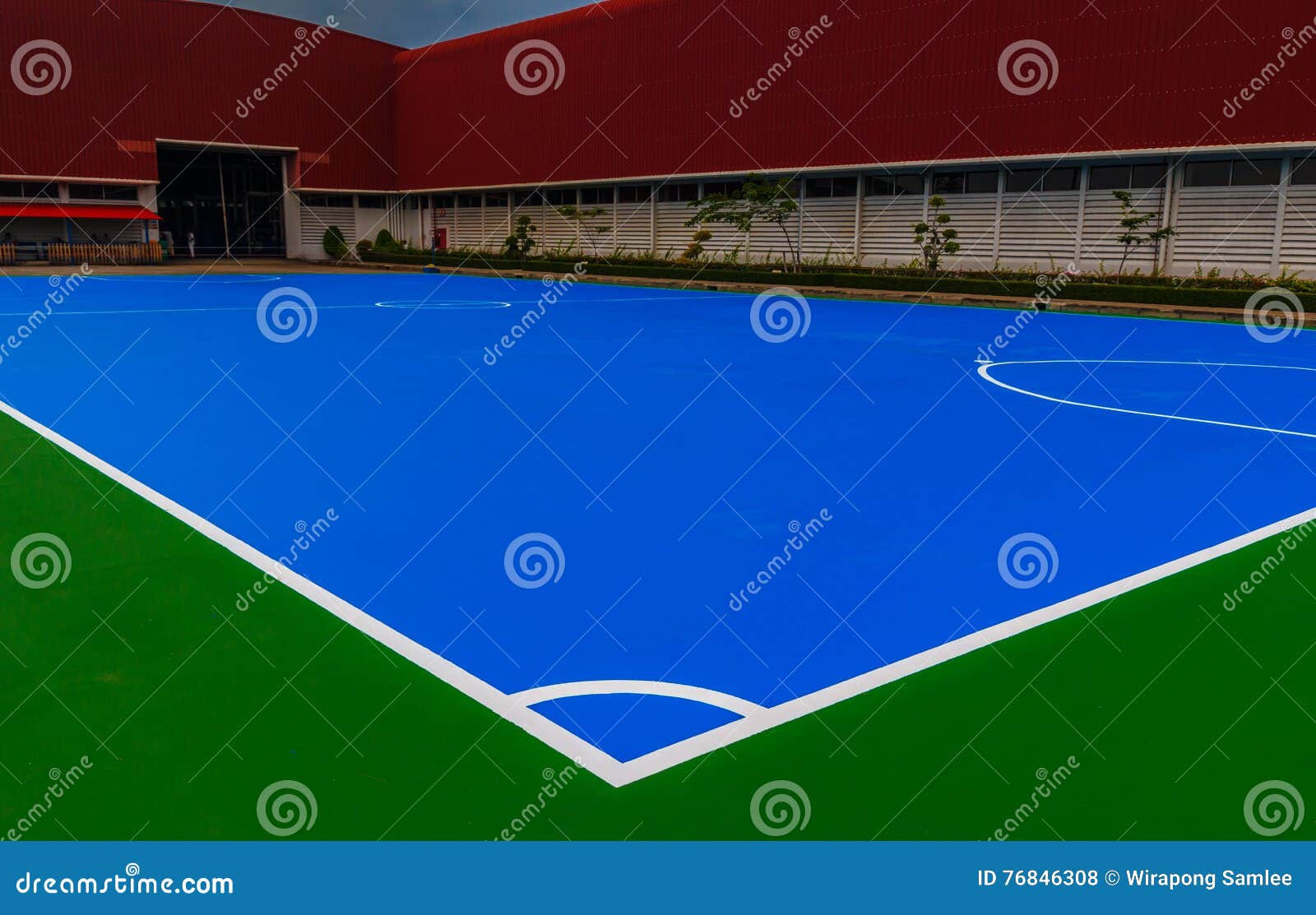 Corner of Futsal Field Ground Stock Photo - Image of corner, line: 76846308