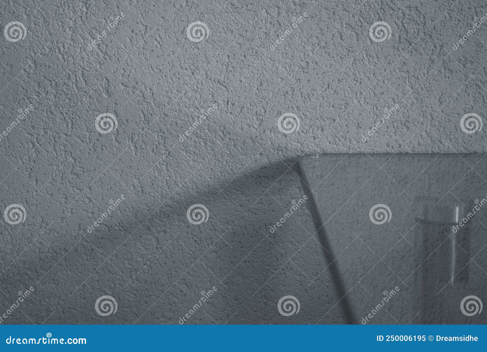 Corner of a Glass Table on a Background of a Light Wall. Space for ...