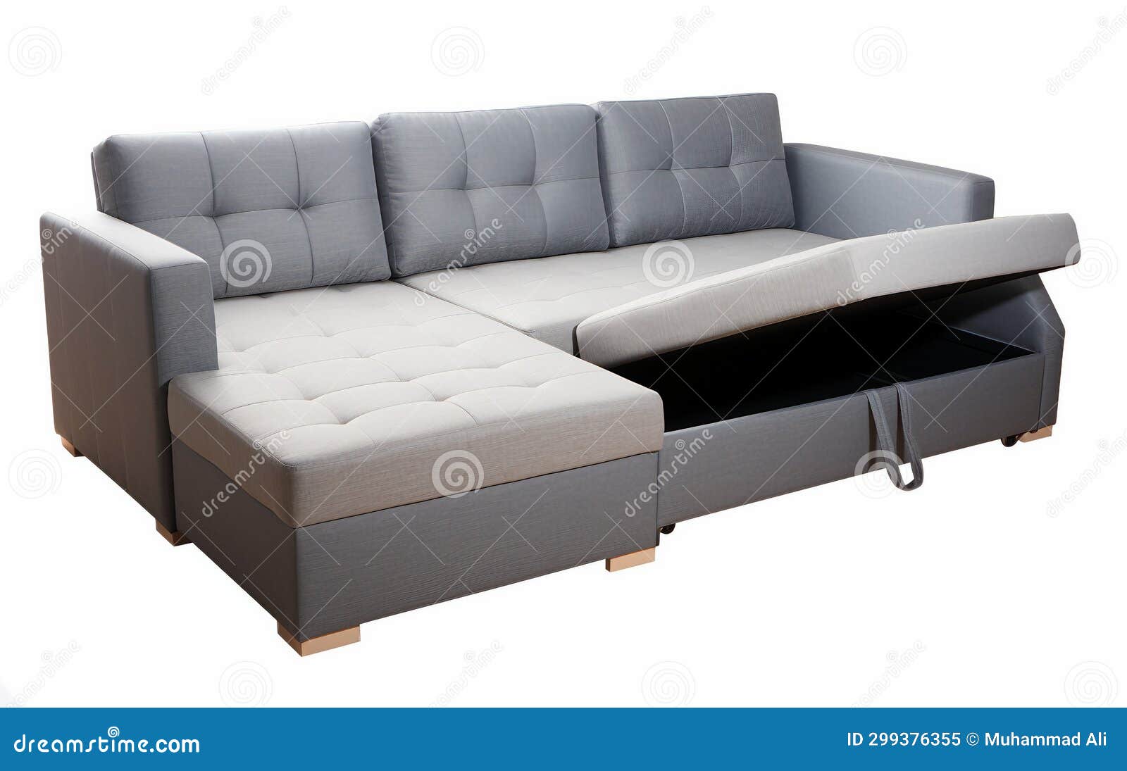 Corner Hub Sofa on White Background Stock Image - Image of stamp, system: 299376355