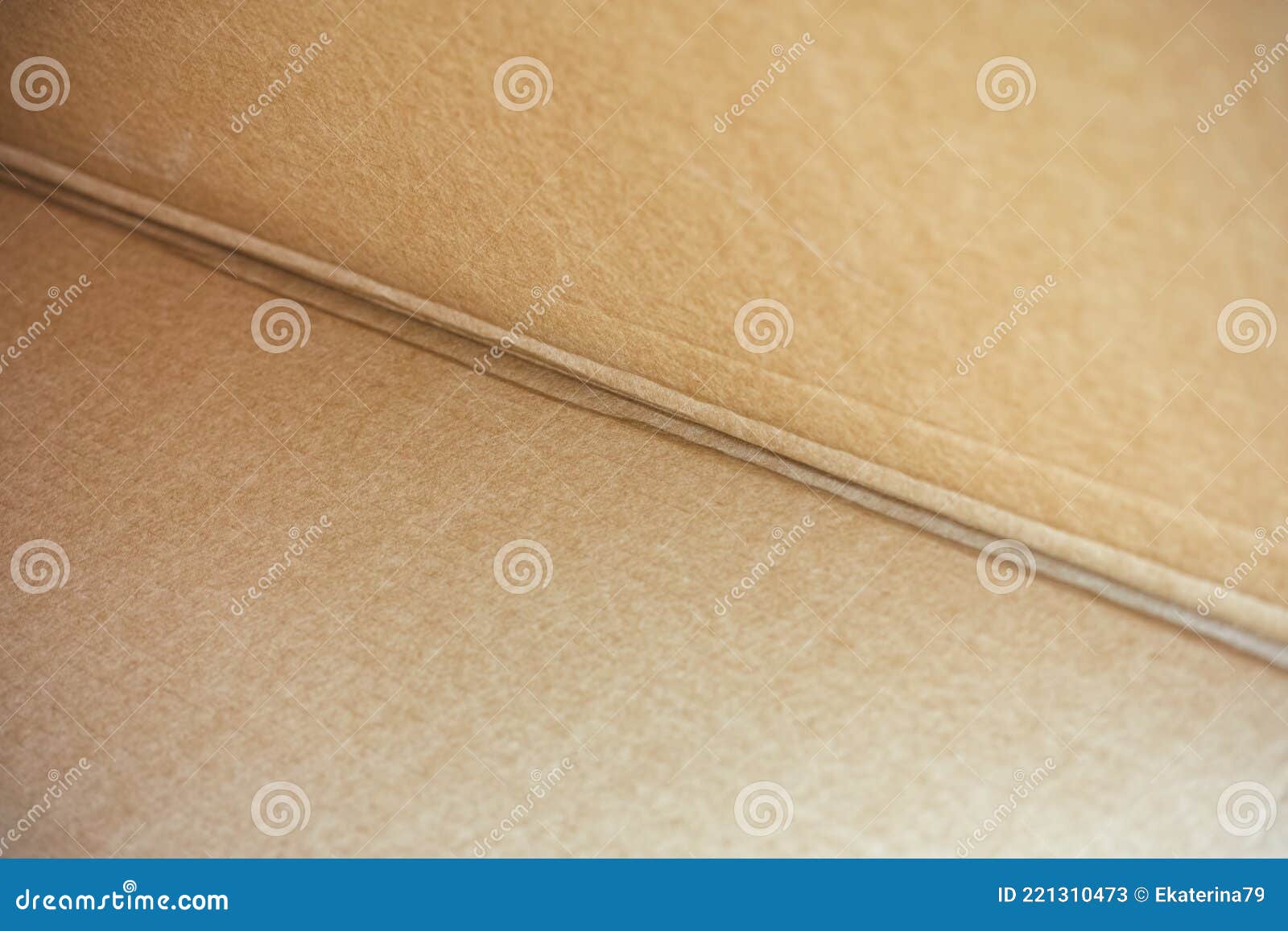 The Corner Inside of a Cardboard Box Stock Image - Image of inside ...
