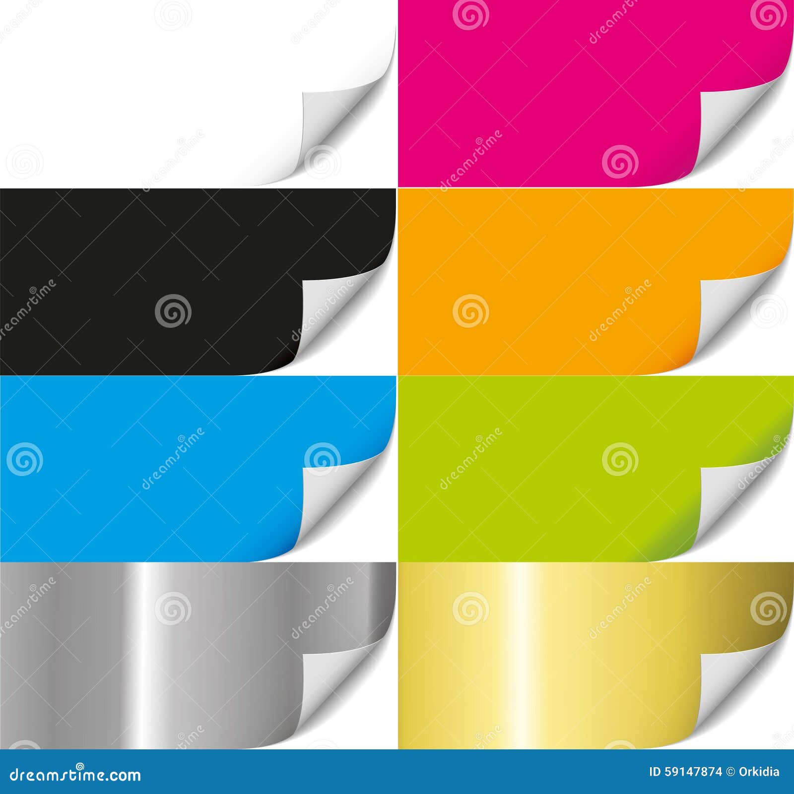 Corner labels stock vector. Illustration of labels, sheet - 59147874
