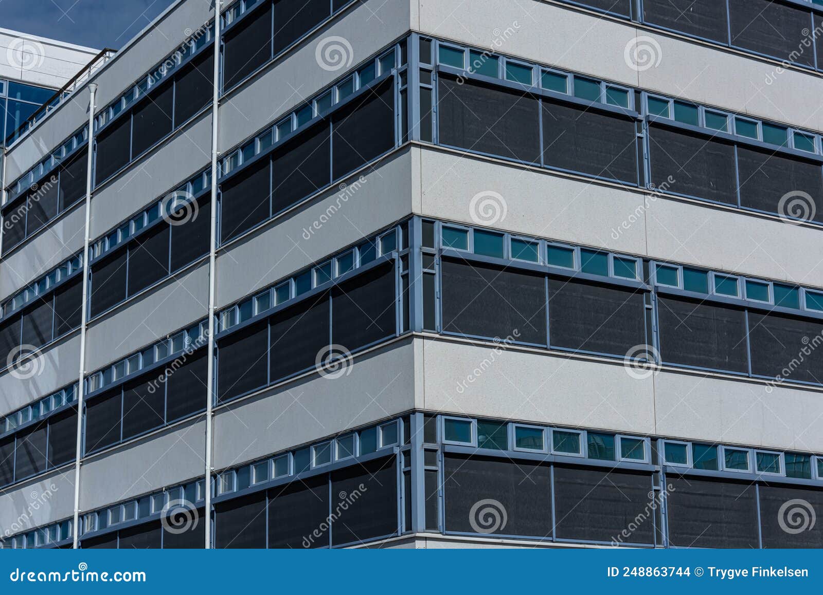 Corner of a Large Office Building.. Editorial Stock Image - Image of ...