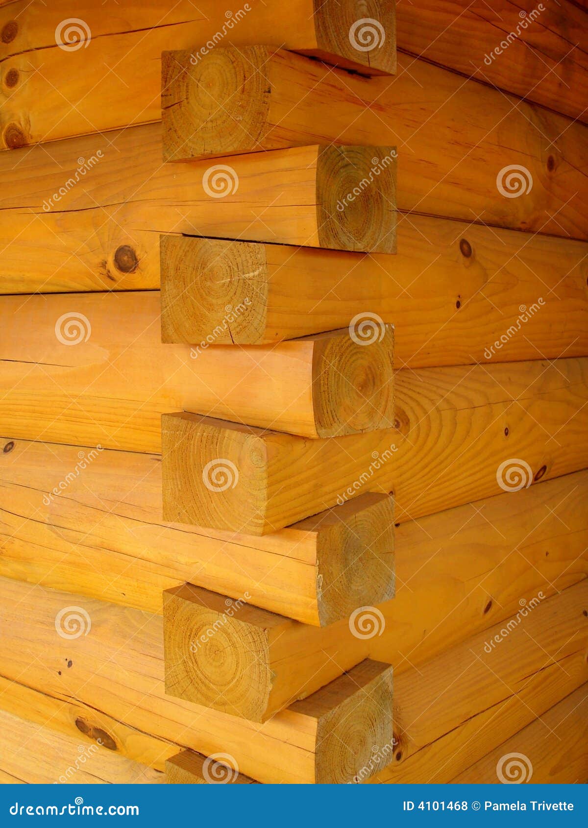Corner of Log Cabin stock photo. Image of connected, constructed - 4101468