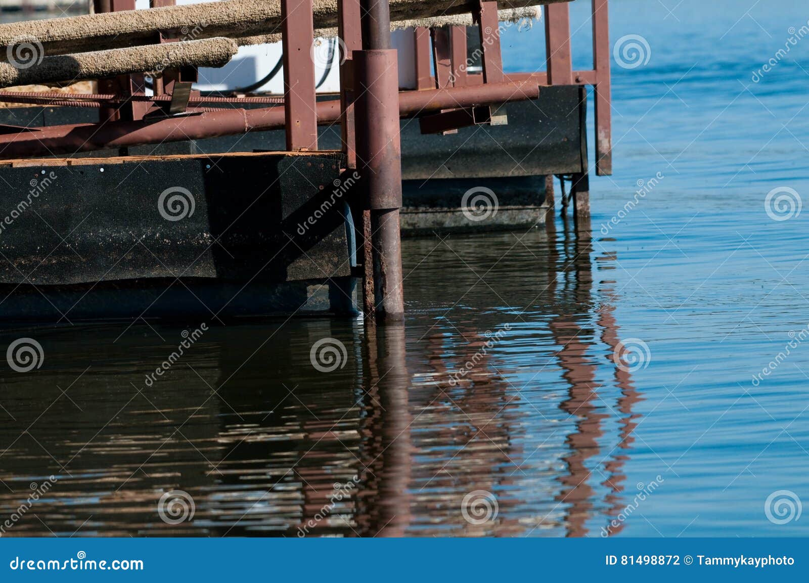 Edge of Boat dock on lake stock photo. Image of pier - 81498872